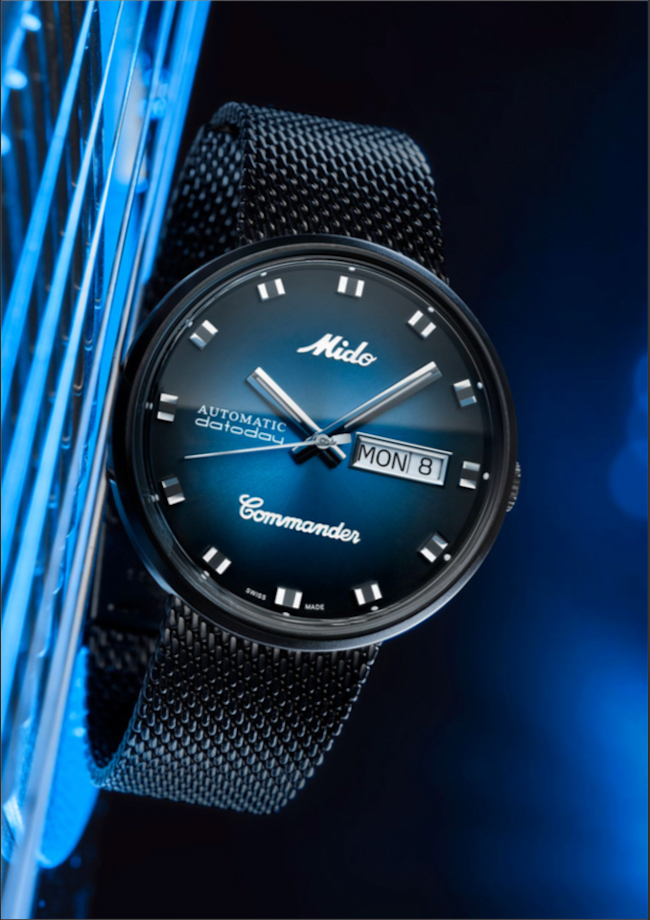 มิโด เผยโฉม COMMANDER รุ่นใหม่ COMMANDER BLUE SHADE ถ่ายทอดเอกลักษณ์ ...